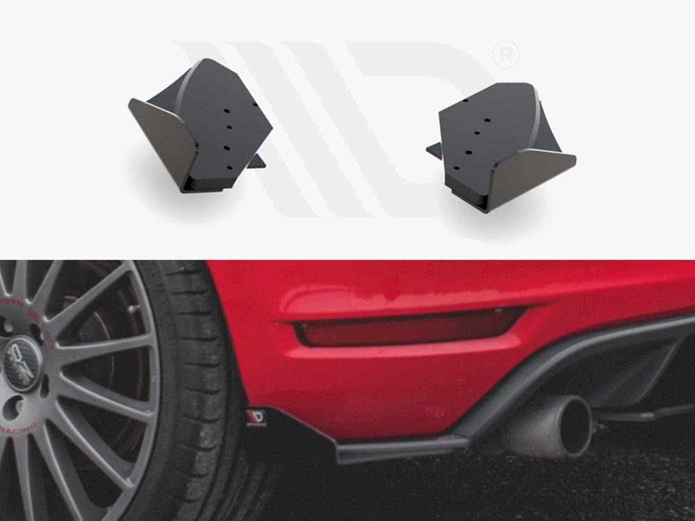 Racing Durability Rear Side Splitters (+flaps) VW Golf GTI MK6 (2008 ...