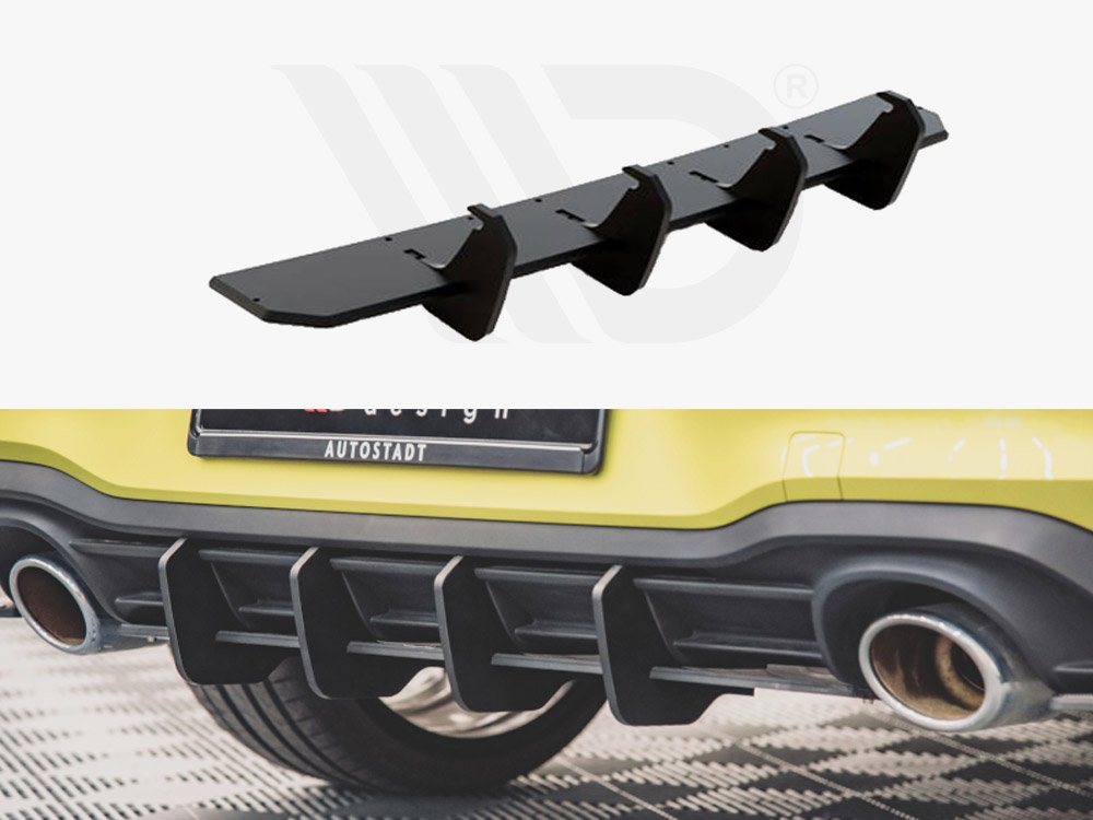 Racing Durability Rear Diffuser V.1 VW Golf 8 GTI Clubsport (2020 ...