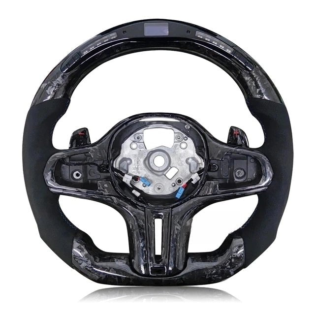 AERO CARBON - BMW G SERIES LED FORGED CARBON STEERING WHEEL W/HEATED ...