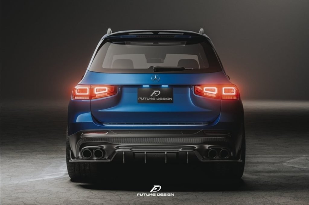 FUTURE DESIGN - MERCEDES BENZ GLB X247 DRY CARBON FIBRE REAR DIFFUSER ...