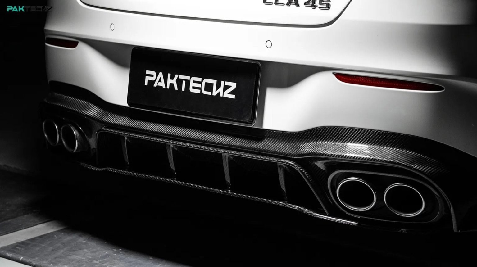 PAKTECHZ - MERCEDES BENZ CLA W118 DRY CARBON FIBRE REAR DIFFUSER - Mod ...