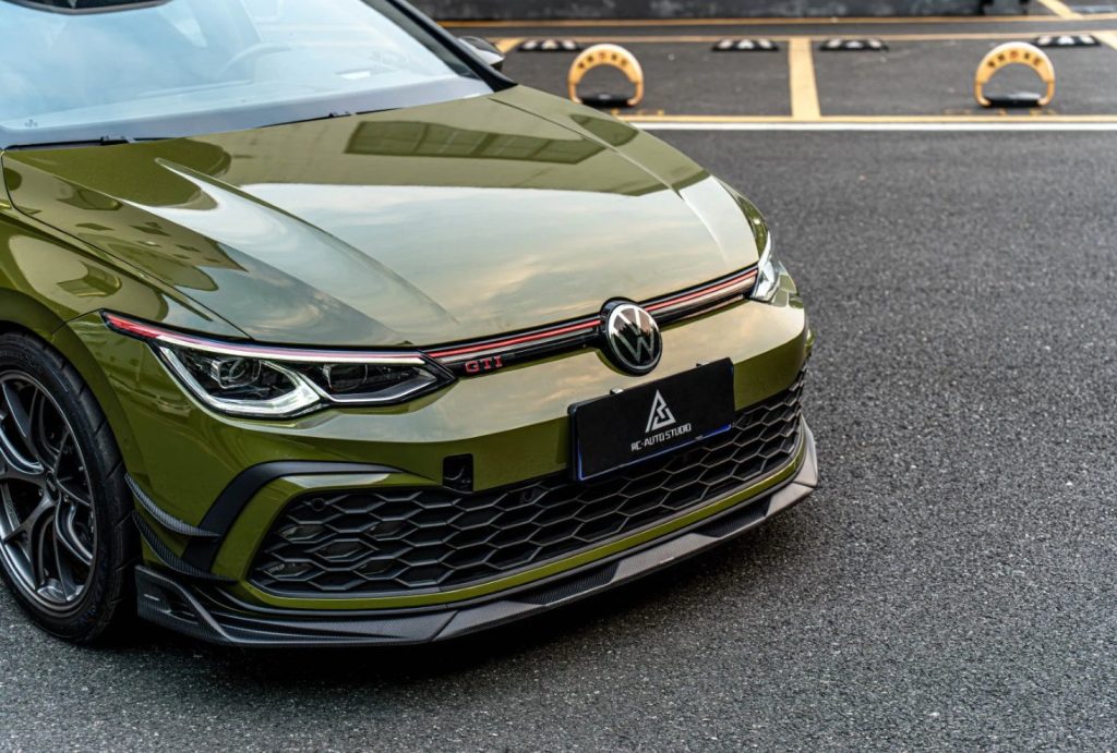 AE DESIGN - VOLKSWAGEN GOLF MK8 GTI / R LINE CARBON FIBRE FRONT LIP ...