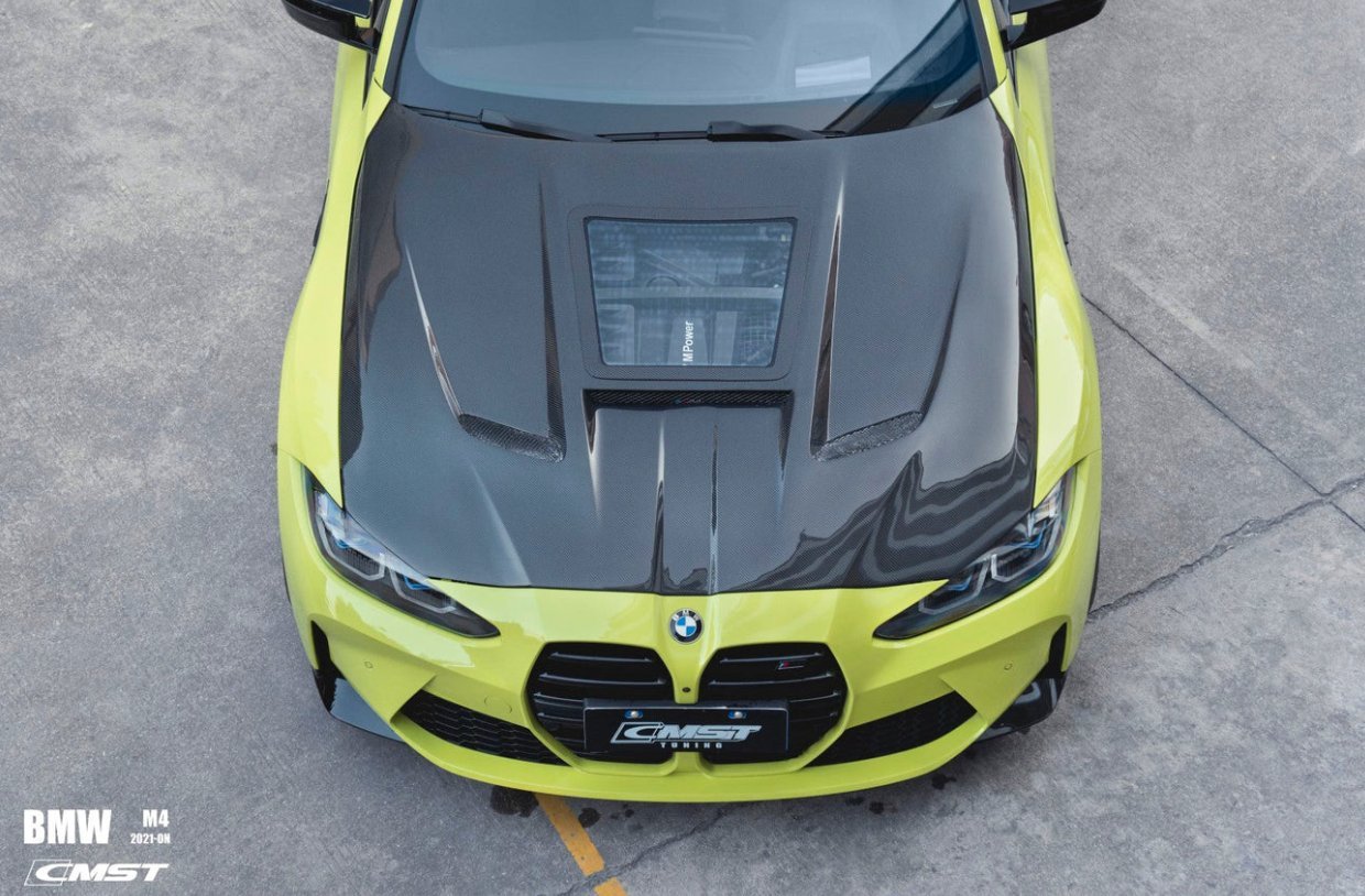 CMST - BMW M3 G80 / M4 G82 G83 CARBON FIBRE TRANSPARENT BONNET HOOD ...