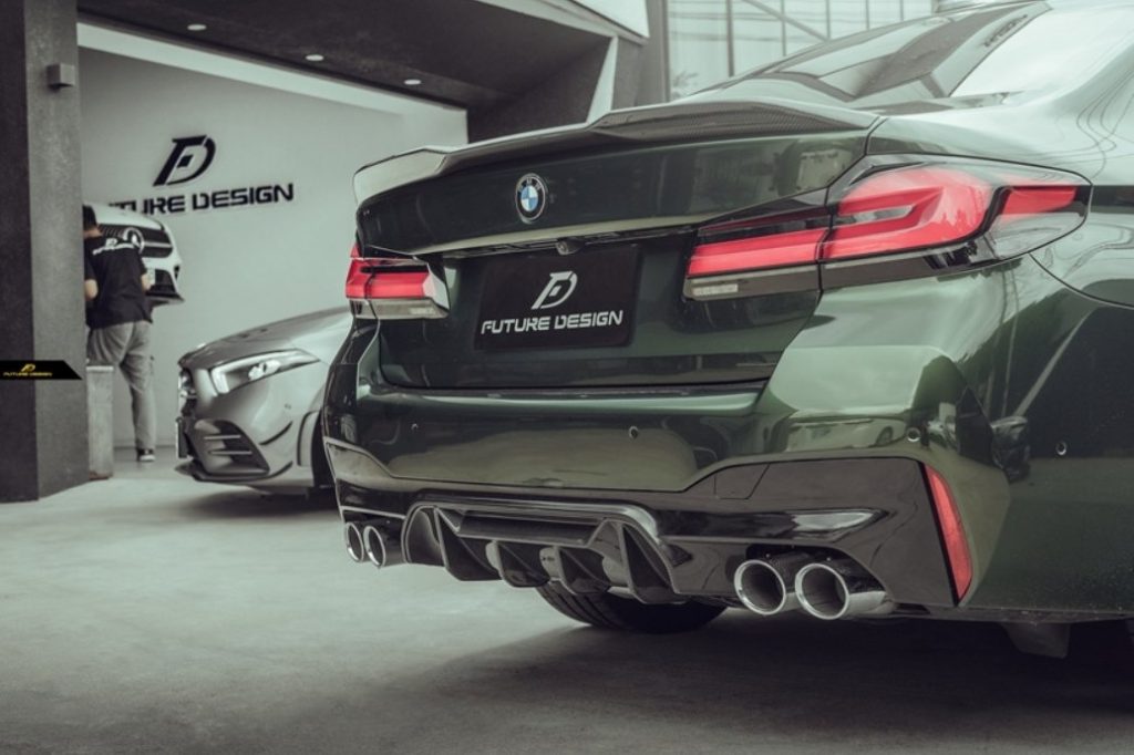 FUTURE DESIGN - BMW M5 F90 2017-20 CARBON FIBRE REAR MIDDLE DIFFUSER ...