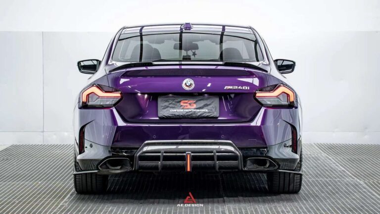 AE DESIGN - BMW 2 SERIES G42 M240I CARBON FIBRE REAR DIFFUSER - Mod Central