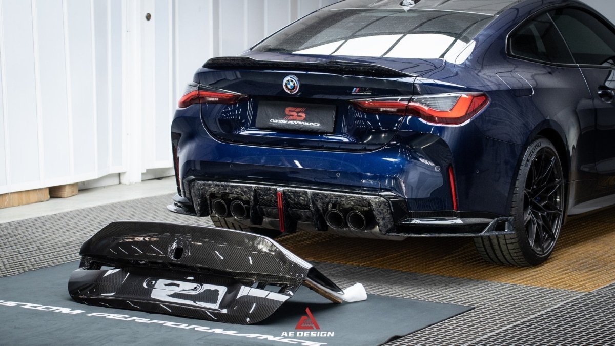 AE DESIGN - BMW M4 G82 / 4 SERIES G22 CARBON FIBRE REAR BOOT TRUNK LID ...