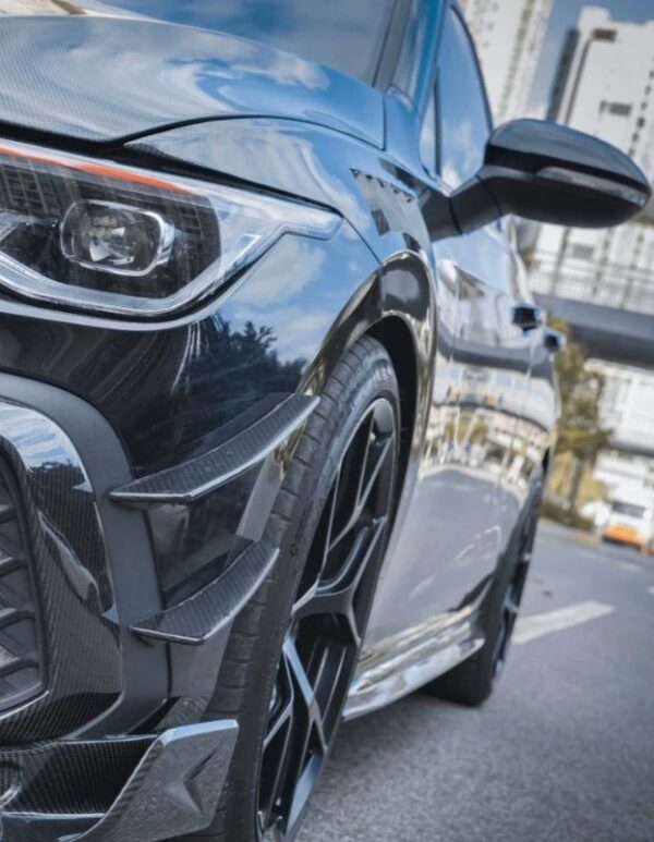 CMST- VOLKSWAGEN GOLF MK8 GTI / R LINE CARBON FIBRE FRONT CANARDS - Mod ...