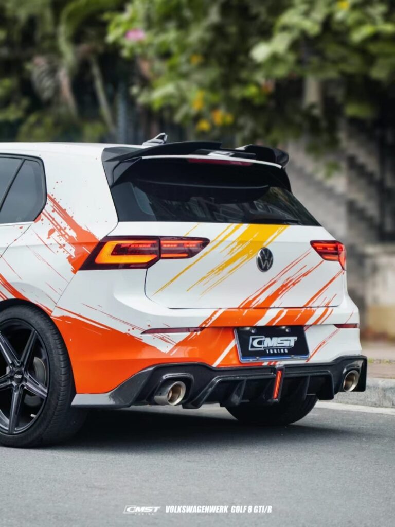 CMST- VOLKSWAGEN GOLF MK8 GTI / R LINE CARBON FIBRE REAR DIFFUSER - Mod ...