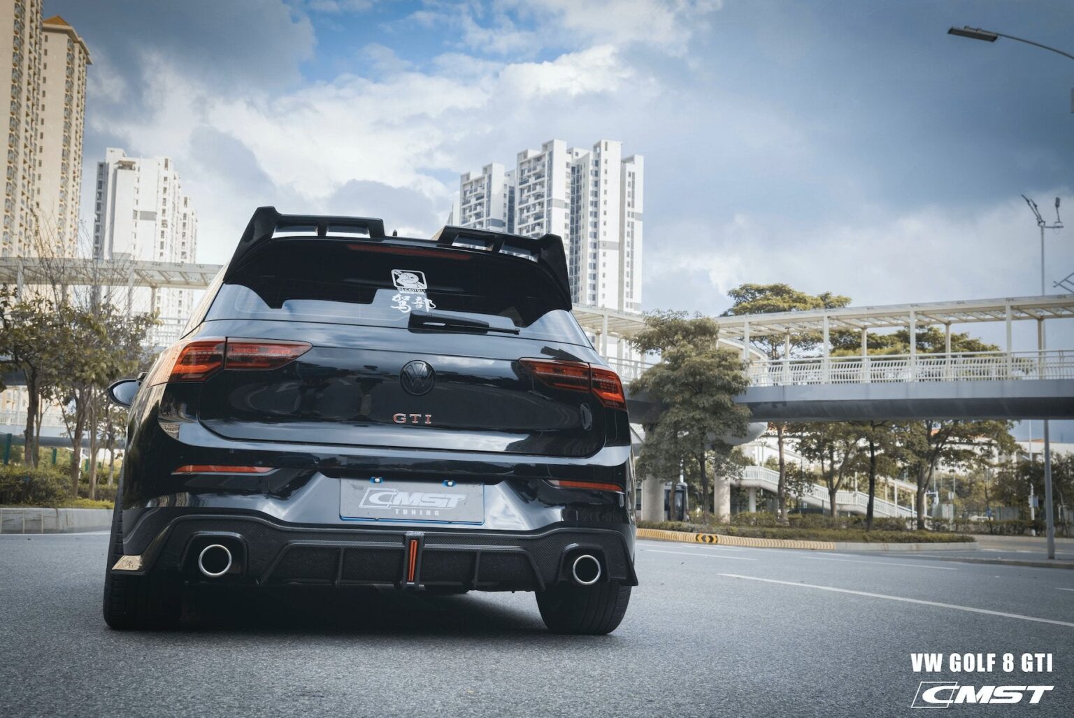 CMST- VOLKSWAGEN GOLF MK8 GTI / R LINE CARBON FIBRE REAR SPOILER - Mod ...