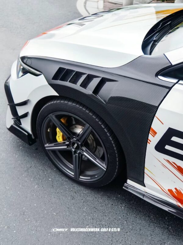 CMST- VOLKSWAGEN GOLF MK8 GTI / R LINE CARBON FIBRE SIDE FENDER WINGS ...