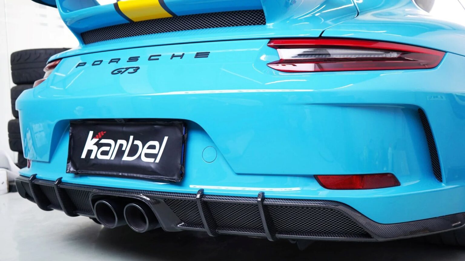 KARBEL - PORSCHE 911 991.2 GT3 DRY CARBON REAR DIFFUSER - Mod Central