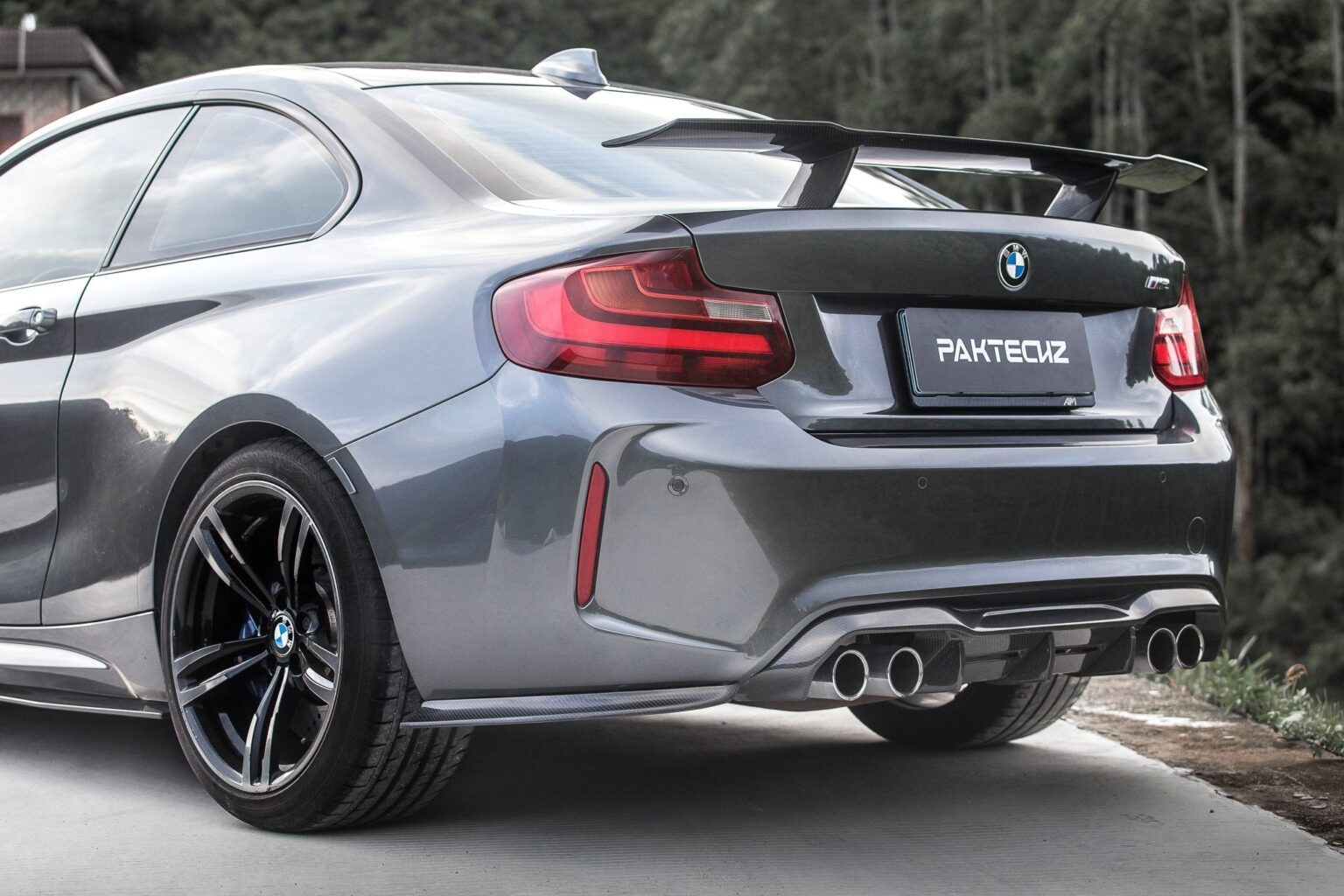 PAKTECHZ - BMW M2 M2C F87 CARBON FIBRE REAR SPOILER - Mod Central