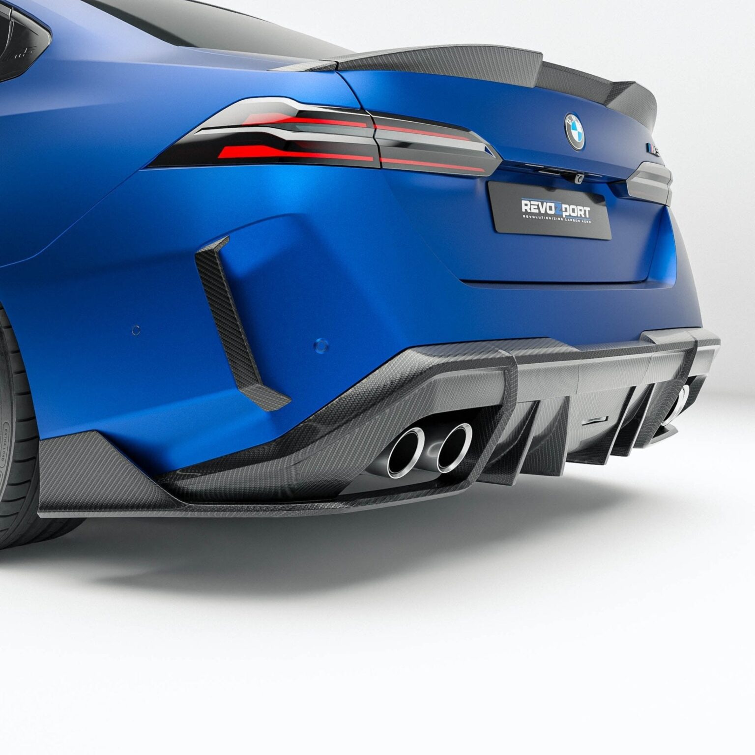 REVOZPORT - BMW M5 G90 DRY CARBON FIBER REAR DIFFUSER - Mod Central