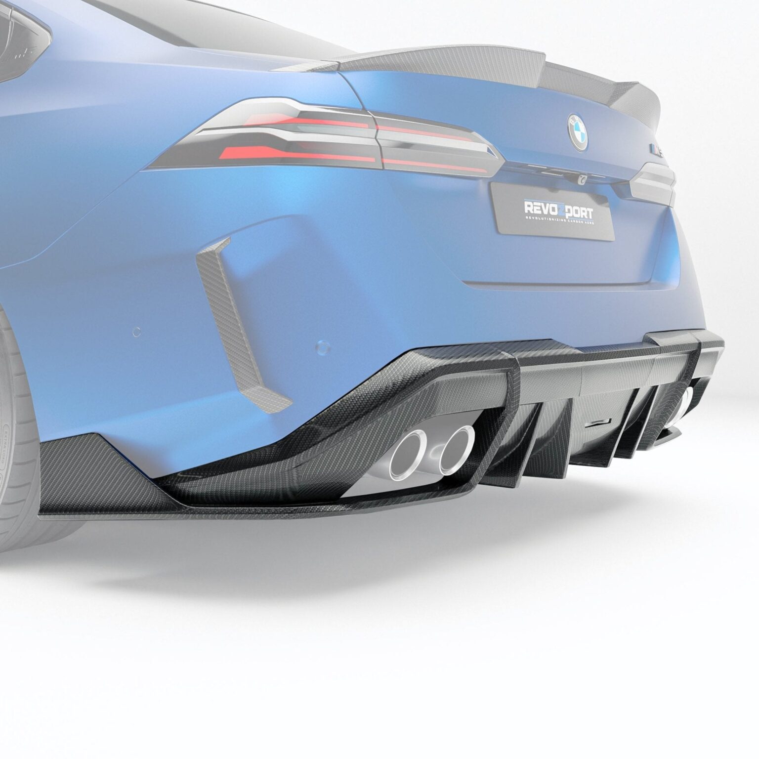 REVOZPORT - BMW M5 G90 DRY CARBON FIBER REAR DIFFUSER - Mod Central