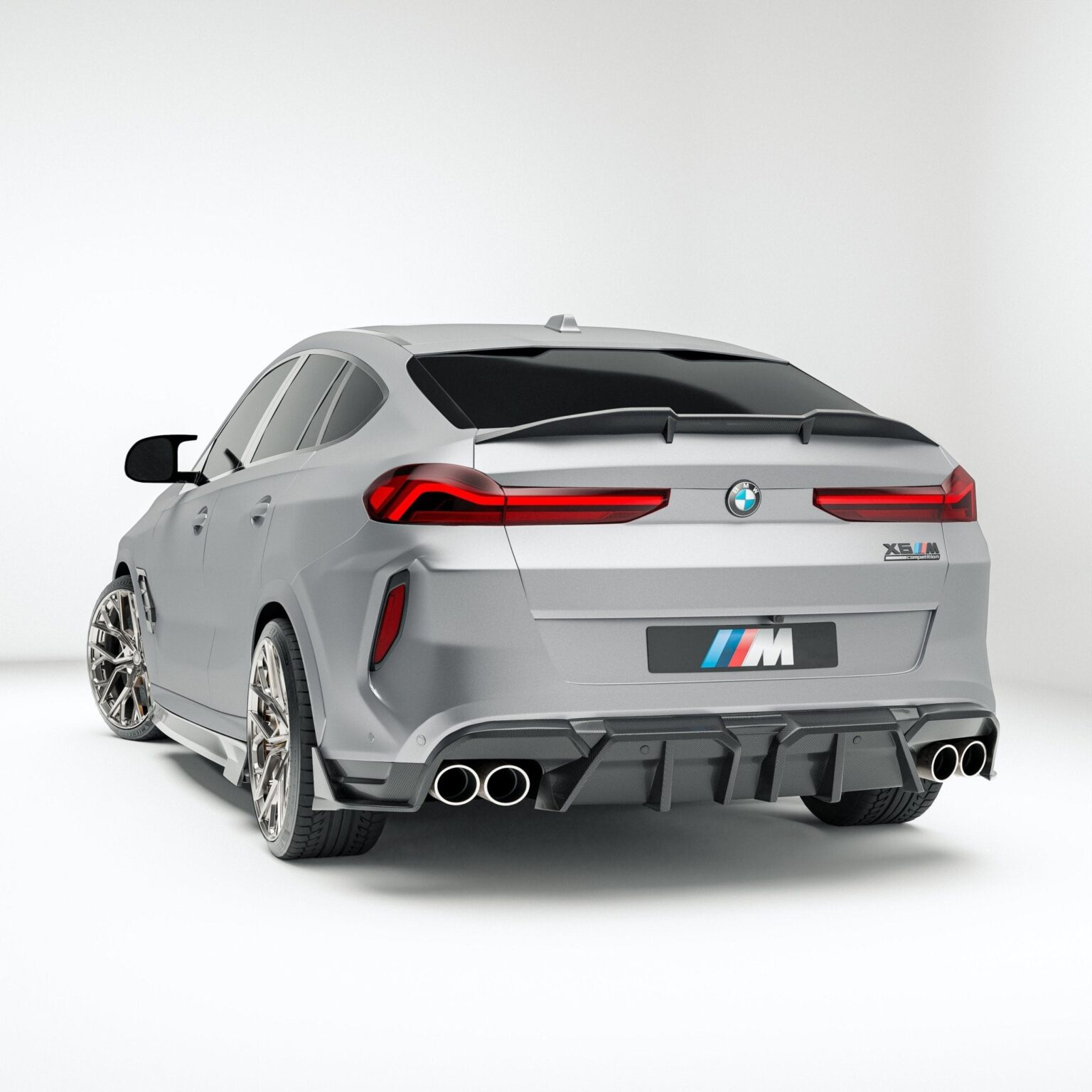 REVOZPORT - BMW X6M F96 LCI CARBON FIBER REAR DIFFUSER - Mod Central