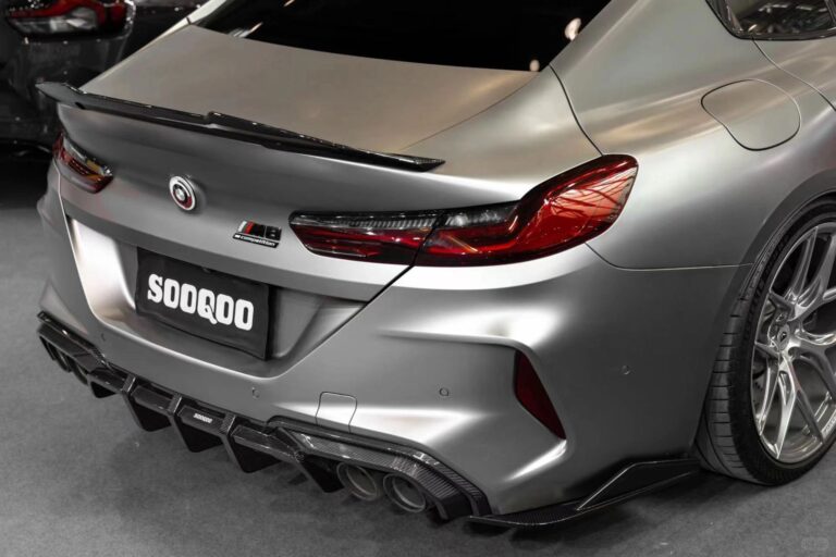 SOOQOO - BMW M8 F91 COMPETITION DRY CARBON FIBRE REAR DIFFUSER - Mod ...