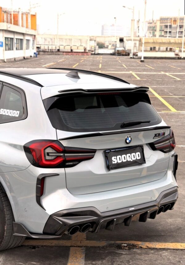 SOOQOO - BMW X3M F97 LCI DRY CARBON FIBRE REAR DIFFUSER - Mod Central