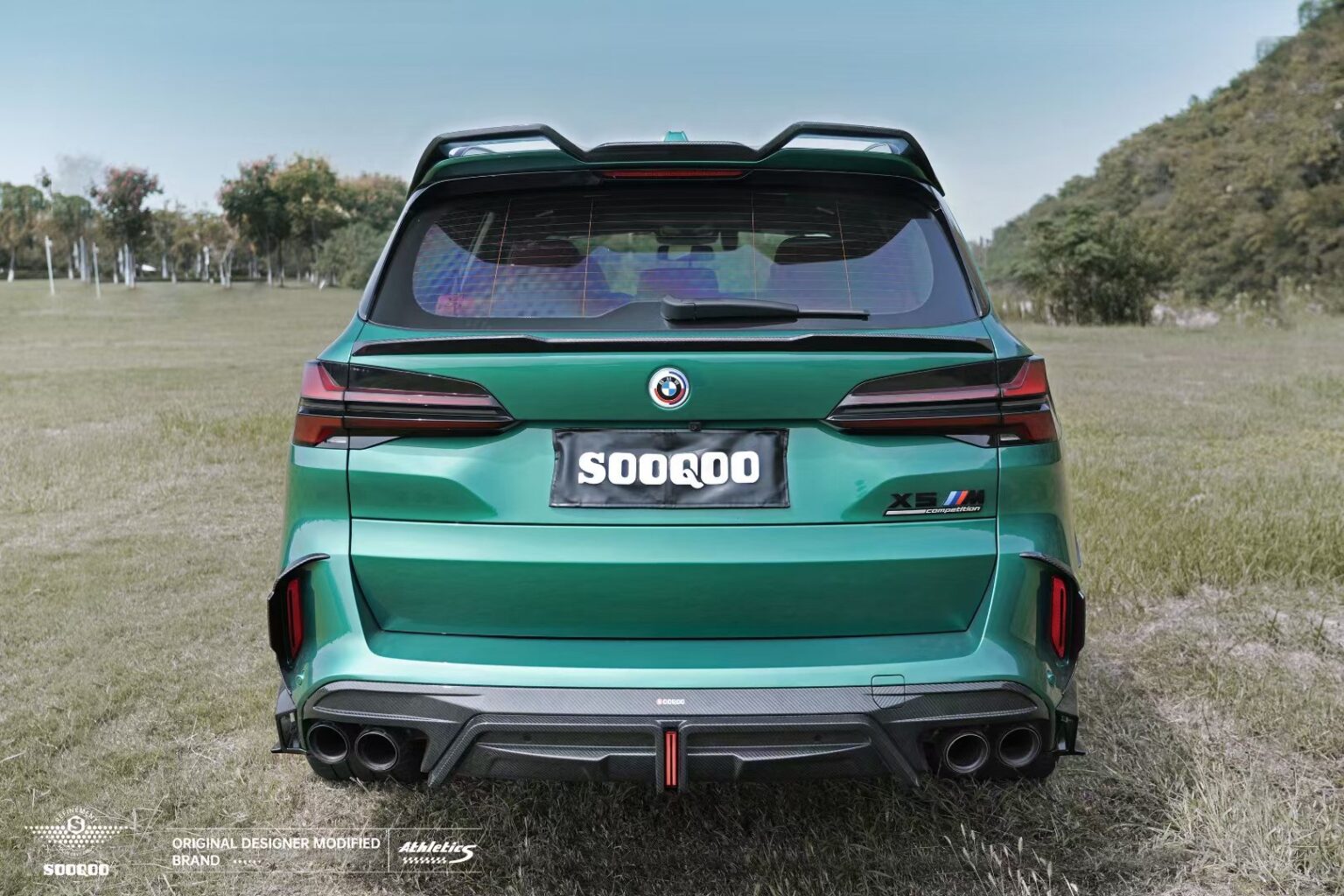 SOOQOO - BMW X5M F95 LCI DRY CARBON FIBRE REAR CANARDS - Mod Central