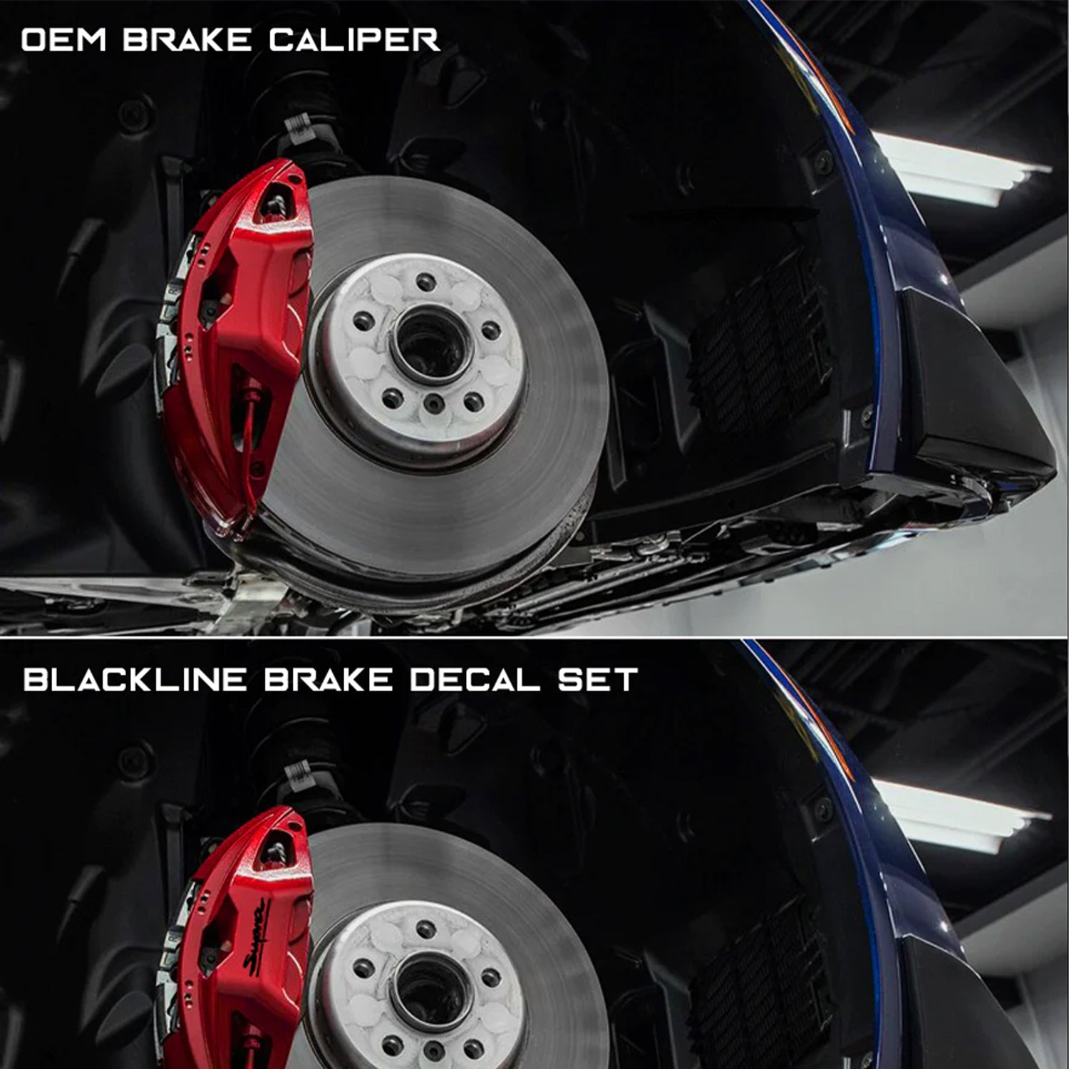 GoldenWrench Toyota GR Supra BLACKLINE Performance Brake Caliper Decal ...