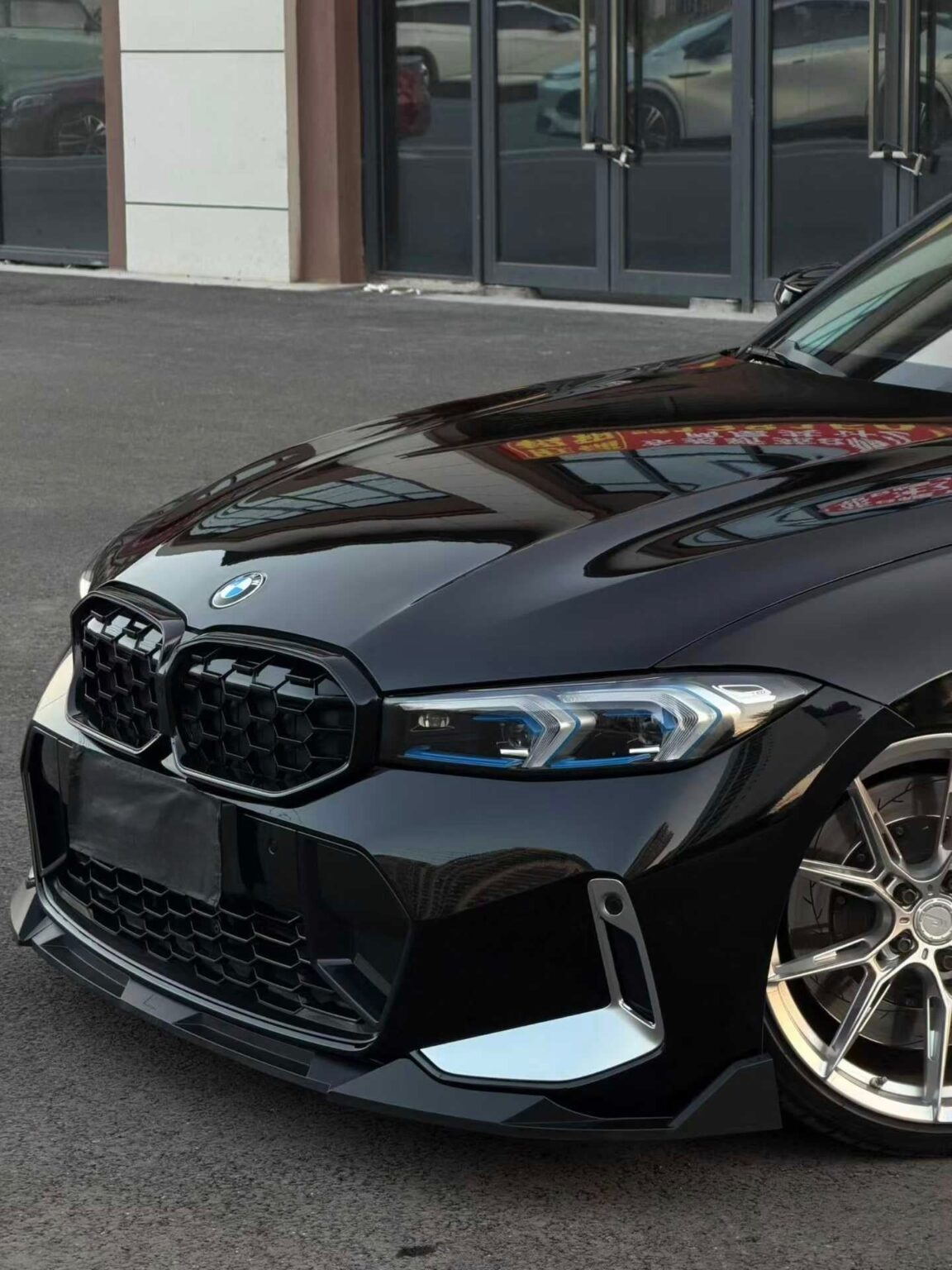 AERO CARBON - BMW 3 SERIES G20 LCI ABS PLASTIC FRONT LIP XG STYLE - Mod ...