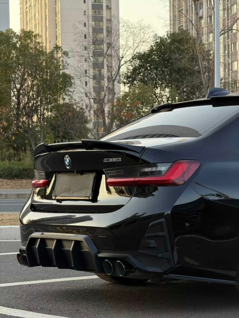 AERO CARBON - BMW 3 SERIES G20 LCI ABS PLASTIC REAR SPOILER XG STYLE ...