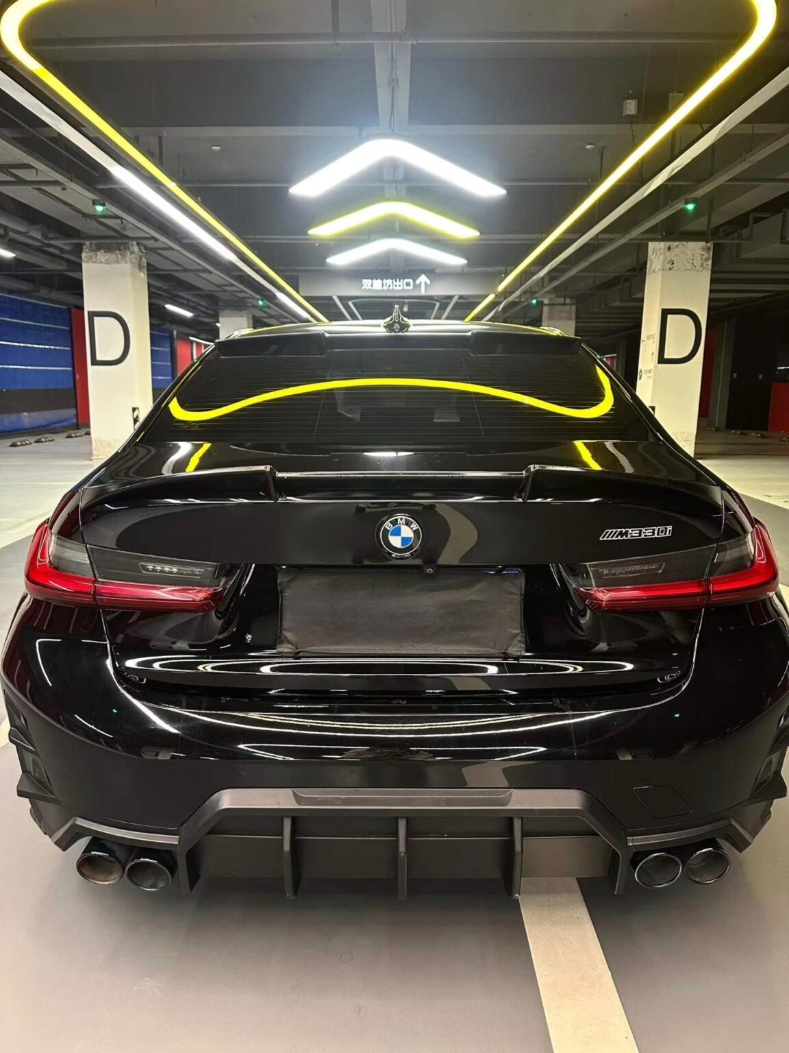 AERO CARBON - BMW 3 SERIES G20 LCI ABS PLASTIC REAR SPOILER XG STYLE ...