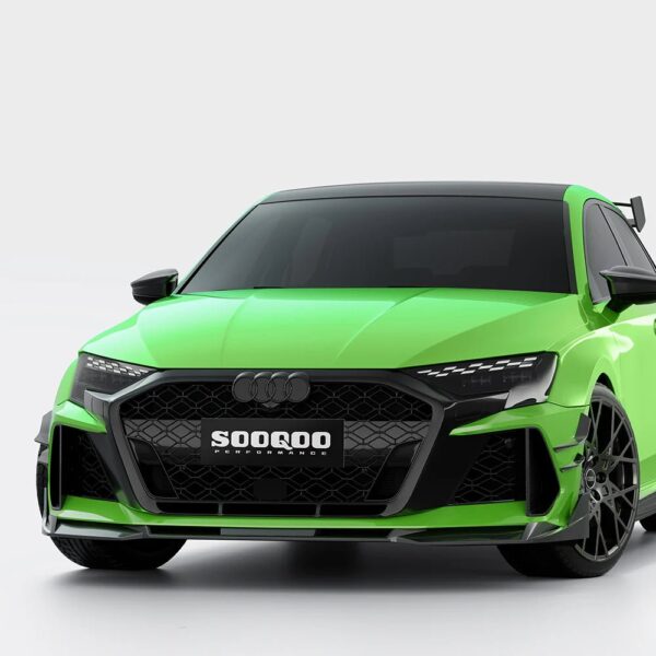 SOOQOO - AUDI RS3 8Y.5 FACELIFT DRY CARBON FIBER FRONT LIP - Mod Central