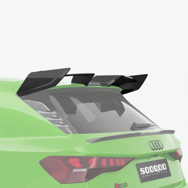 SOOQOO - AUDI RS3 8Y.5 SPORTBACK FACELIFT DRY CARBON FIBER REAR TOP ...